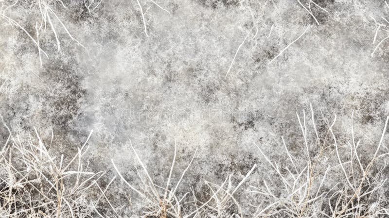 Frozen Grass Underneath a Layer of Ice Stock Illustration ...