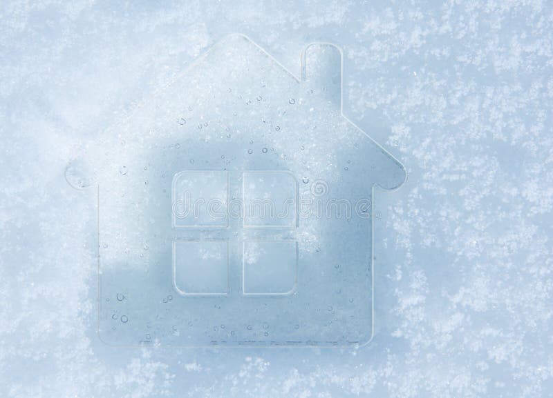 Frozen house. stock photo. Image of white, december, frost - 29435412