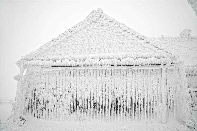 Frozen house at winter stock photo. Image of icing, incredible - 22874160