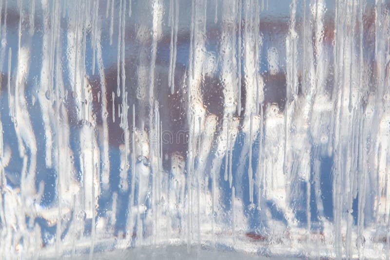 Frozen Ice Block Background in Winter Stock Photo - Image of sunlight ...