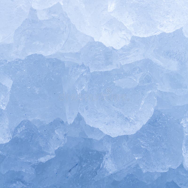 Frozen Ice Blue Crushed Ice Cubes Stock Photo - Image of layer ...