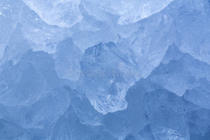 Frozen Ice Blue Crushed Ice Cubes Stock Photo - Image of stack, drink ...