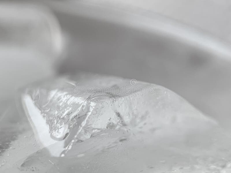 Ice cubes in macro view stock image. Image of light - 283305621