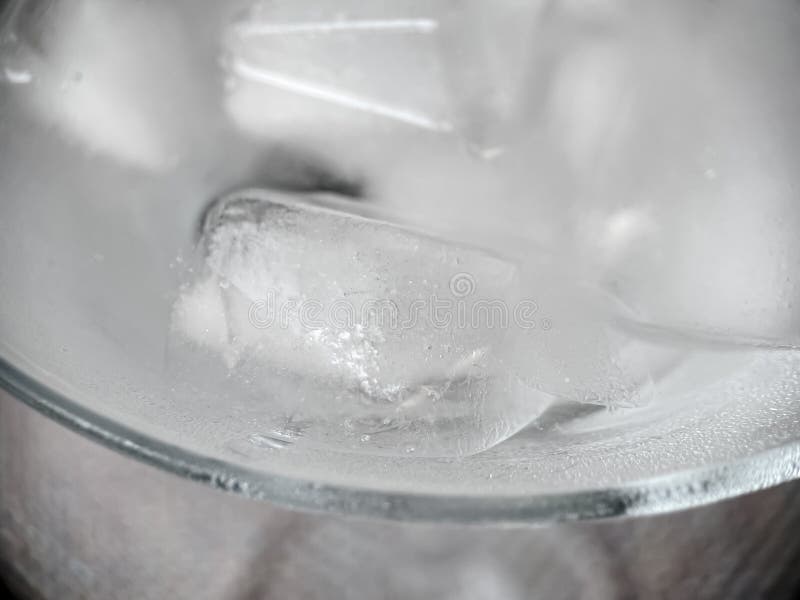 Ice cubes in macro view stock photo. Image of solid - 283305630