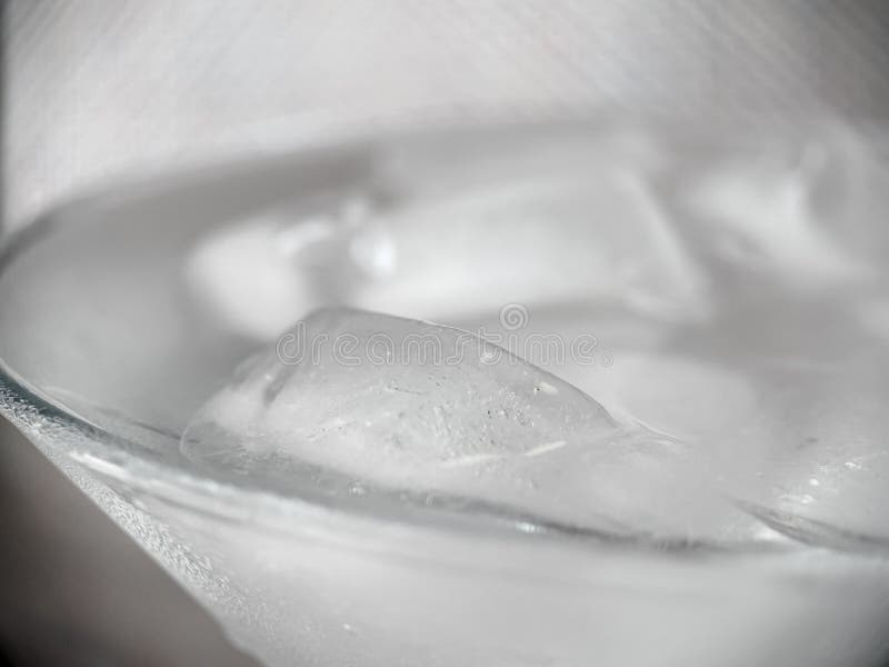 Ice cubes in macro view stock photo. Image of cool, melting - 283305646