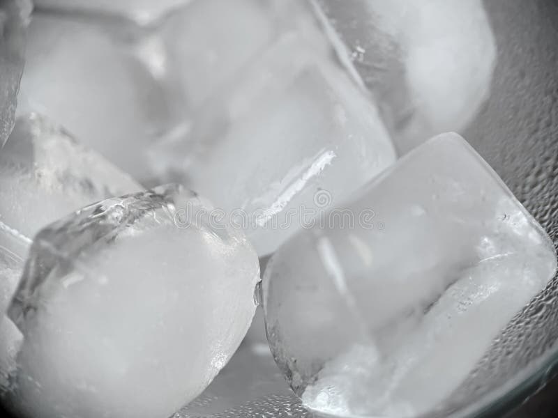 Ice cubes in macro view stock image. Image of freeze - 283305667