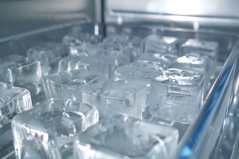 Frozen Ice Cubes Placed Kitchen Bar Countertop Stock Photos - Free ...