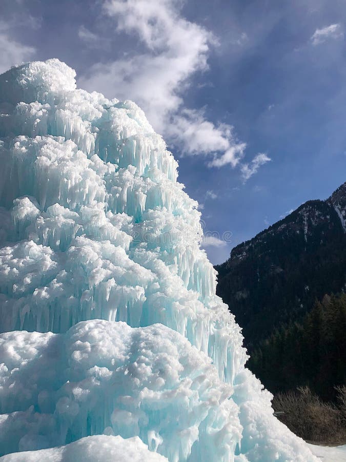 Frozen ice formation stock photo. Image of abstract - 200232972