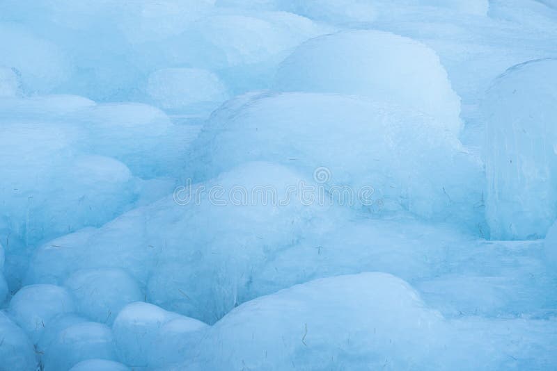 Frozen Ice Ground Pattern in Winter Stock Photo - Image of outdoor ...