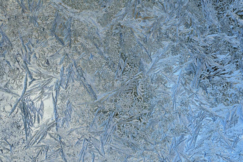 Frozen Ice Pattern on Glass Stock Photo - Image of fresh, snowy: 169836246