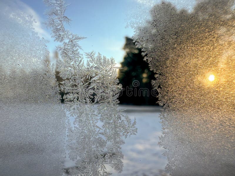 Frozen Ice on the Wall (pattern). Close-up Stock Image - Image of snow ...