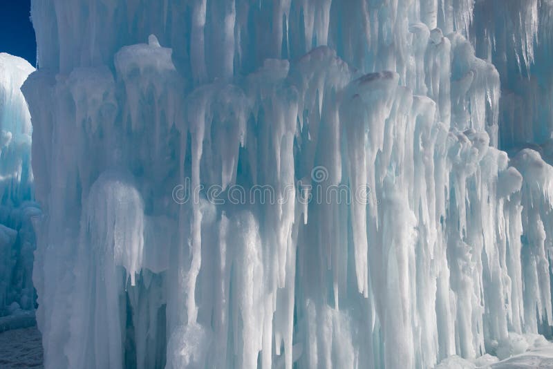 Frozen Icicles Hanging in Winter Stock Photo - Image of hanging, snow ...