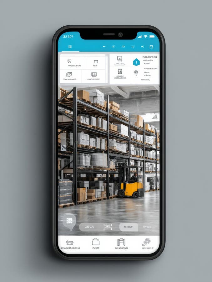 Frozen Inventory Management Mobile App Interface Displaying Stock ...