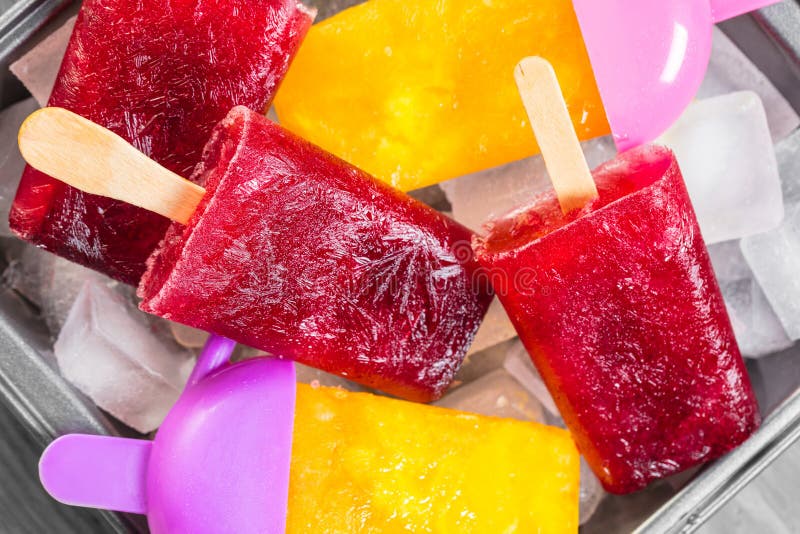 Frozen juice on stick stock photo. Image of snack, organic - 89381738