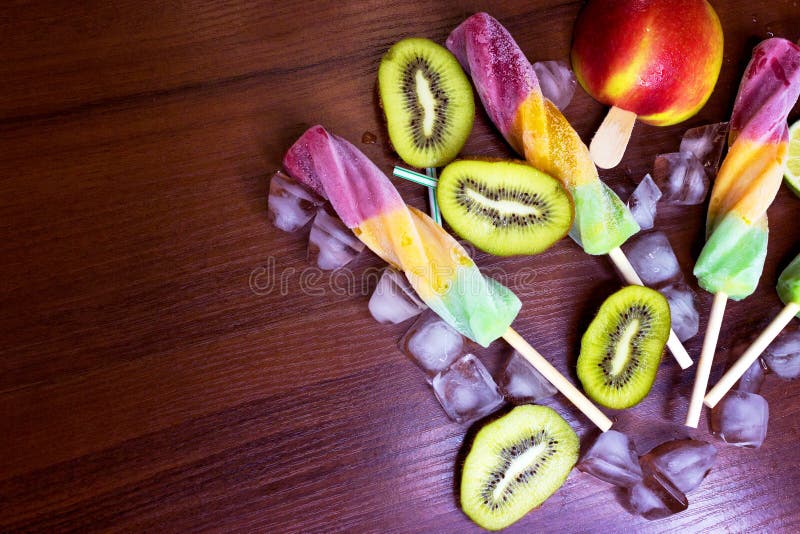 Frozen Juice on a Stick in the Form of a Drill Stock Photo - Image of ...