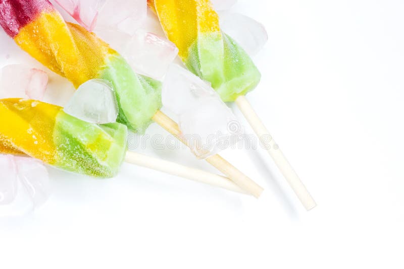 Frozen Juice on a Stick in the Form of a Drill Stock Photo - Image of ...