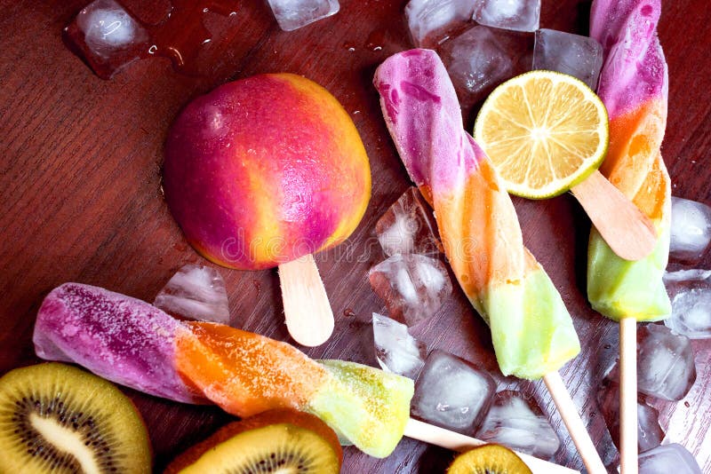 Frozen Juice on a Stick in the Form of a Drill Stock Photo - Image of ...