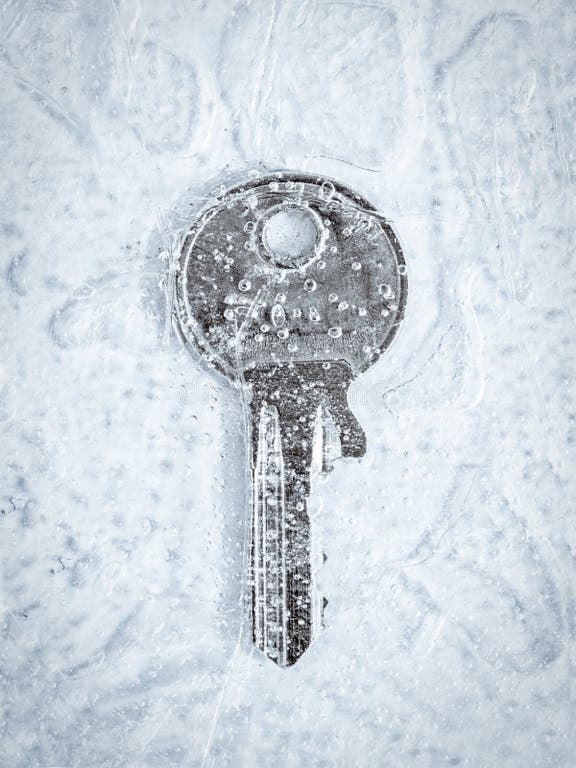 Frozen key stock image. Image of cool, solution, bubble - 71223701