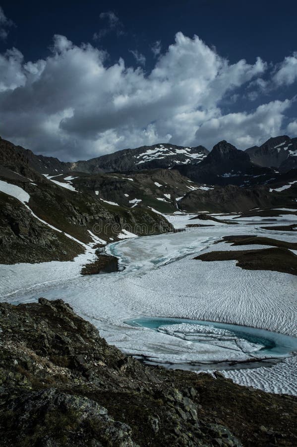 Frozen lake stock photo. Image of environment, national - 182930764