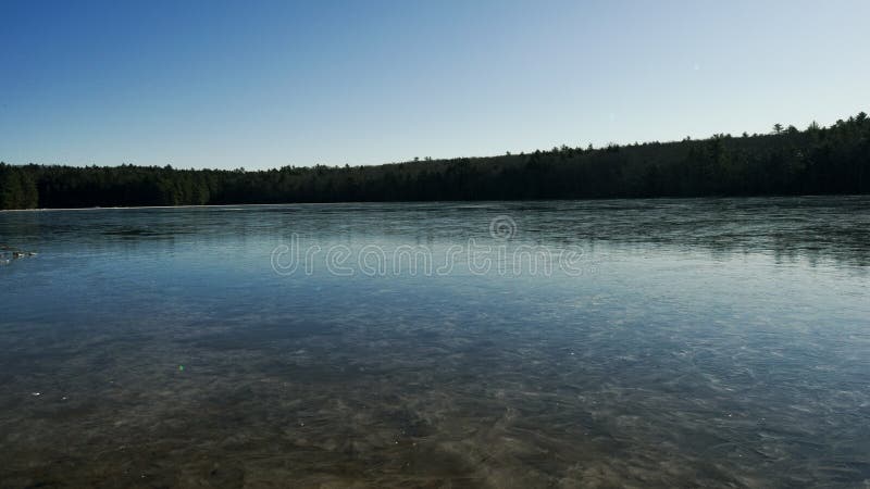 Frozen Lake stock image. Image of exeter, road, path - 167934581