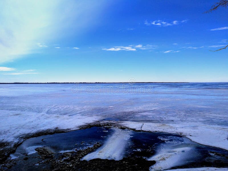 Frozen lake stock photo. Image of blue, cold, frozen - 132955366