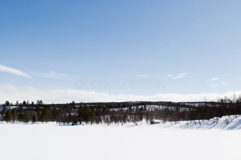 Frozen Lake Landscape stock image. Image of december, outdoor - 736607