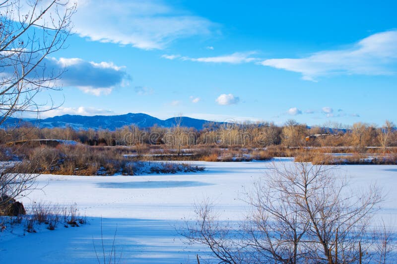 Prairie Lake in Autumn stock image. Image of reflections - 17095651