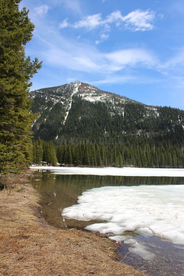 Frozen Lake stock image. Image of frozen, canada, snow - 53163669