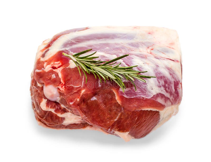Frozen Lamb Leg with Rosemary Twig Stock Image - Image of rosemary ...