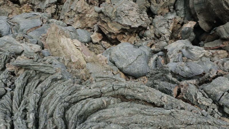 Frozen Lava Flow Resulting from Eruption Flat Tolbachik in 2012. Stock ...