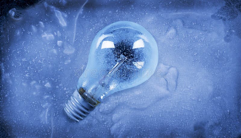 Frozen light bulb stock image. Image of ecology, life - 19252545