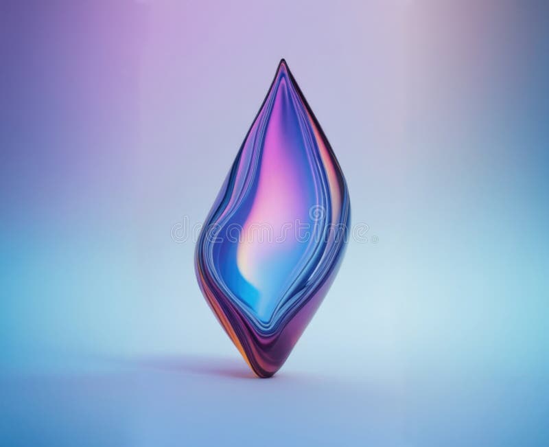 Frozen Liquid Shapes Holographic Color Gradient, Abstract Liquid Shapes ...