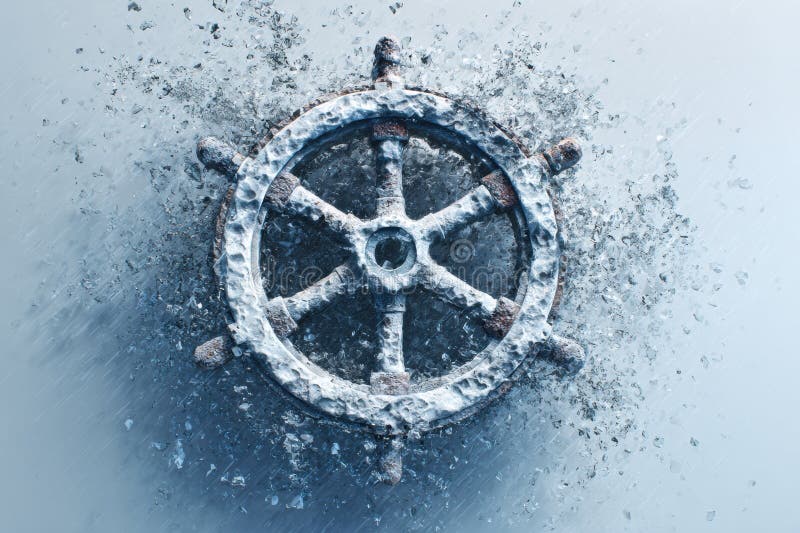 Frozen Loading Wheel with Digital Fracturing Displayed in a ...