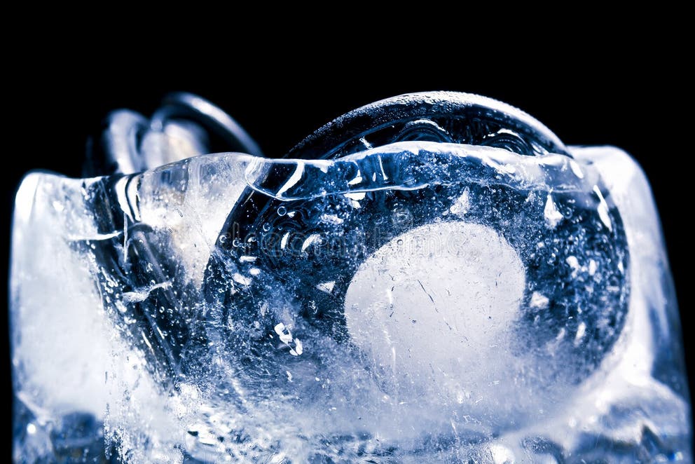 Frozen Mechanical Watch in Ice Stock Image - Image of freeze, icing ...