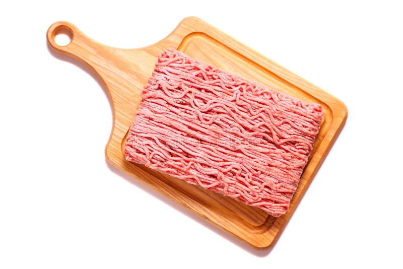 Frozen Minced Meat on Cutting Board Stock Photo - Image of frozen ...