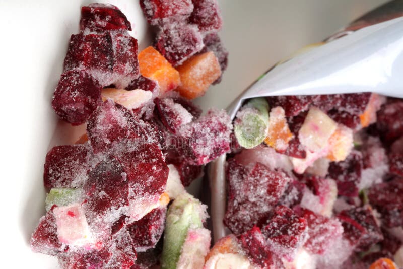 Frozen mixed vegetables stock image. Image of frosted - 36492111