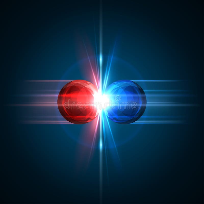 Atomic collision fractal stock illustration. Illustration of design ...