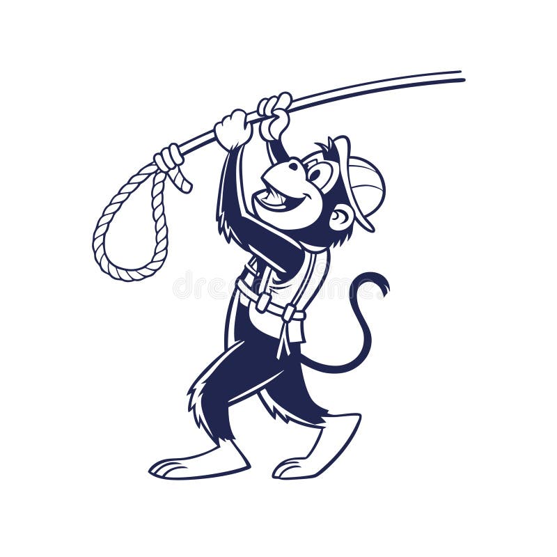 Frozen Monkey Enjoying Coloring Activity Stock Photo - Illustration of ...