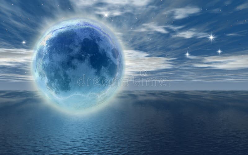 Frozen moon stock illustration. Illustration of astronomy - 4888927
