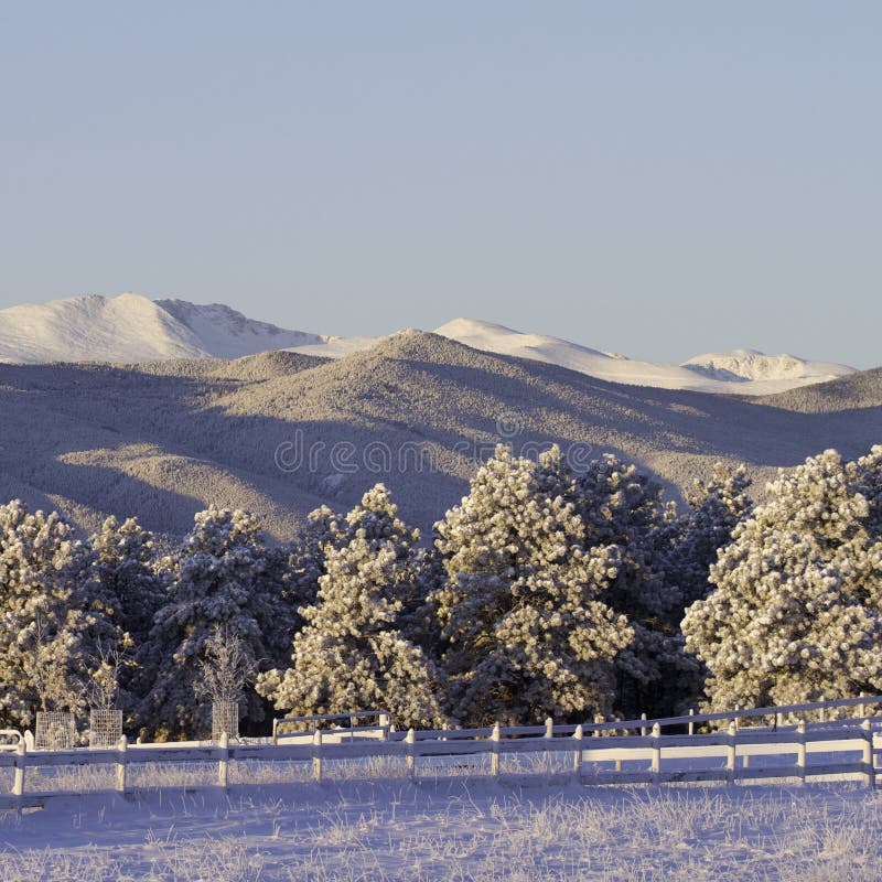 Frozen Mountain Landscape stock image. Image of square - 29020265