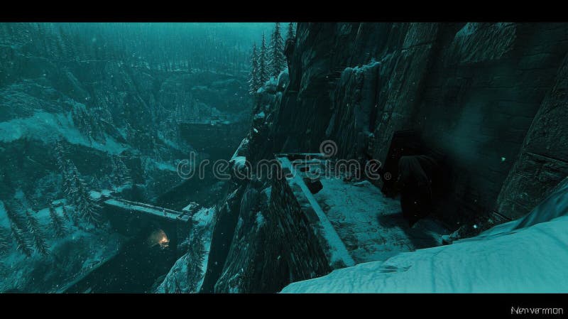 Frozen Mountain Path Deep Canyon Stock Photos - Free & Royalty-Free ...