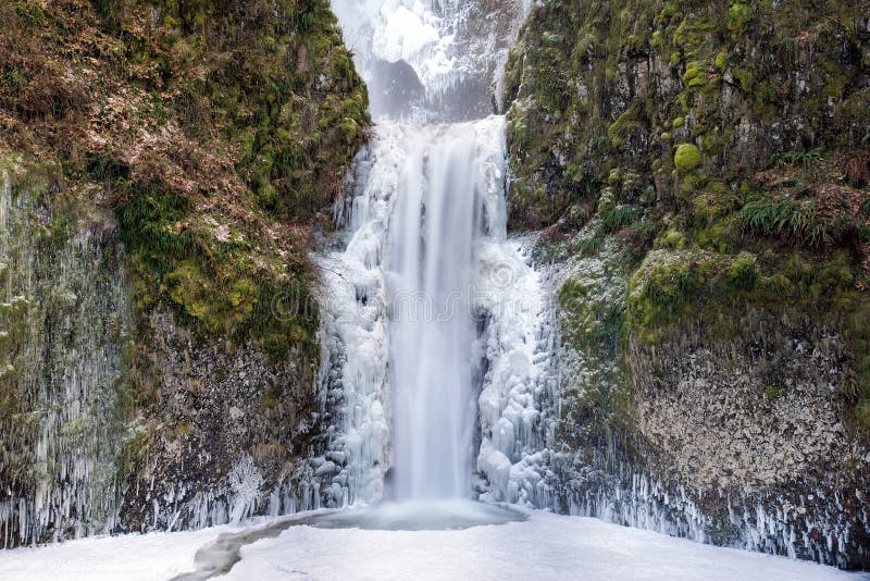 Multnomah Falls in Spring stock image. Image of trees - 13851737