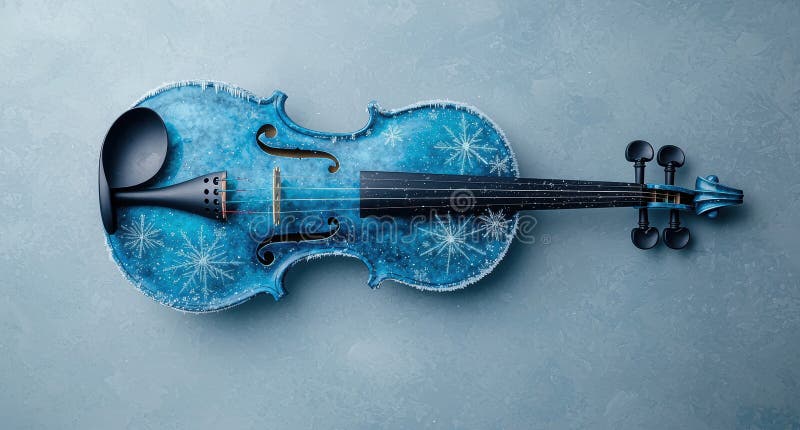 Frozen musical instrument stock illustration. Illustration of christmas ...