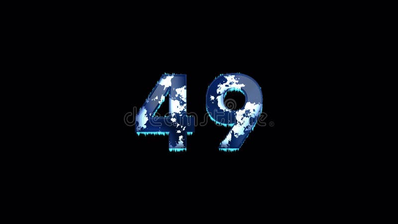 Frozen Number. Ice Number. Frozen Number with Alpha Channel ...