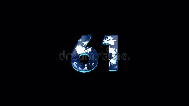 Frozen Number. Ice Number. Frozen Number with Alpha Channel ...