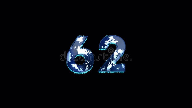 Frozen Number. Ice Number. Frozen Number with Alpha Channel ...