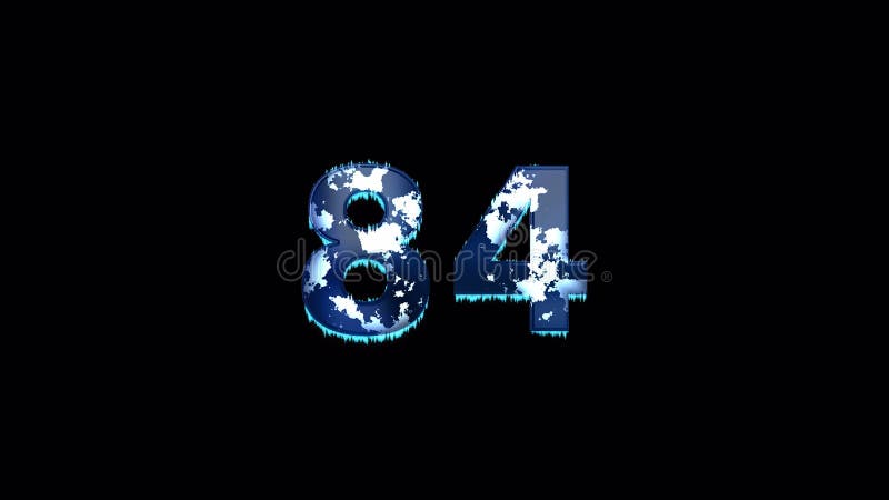 Frozen Number. Ice Number. Frozen Number with Alpha Channel ...