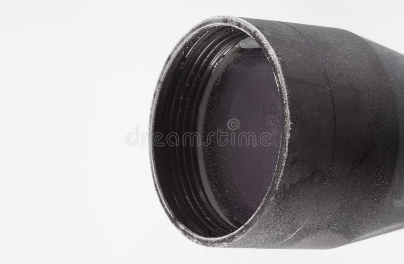 Objective Lens on a Rifle Scope Stock Image - Image of black, sight ...