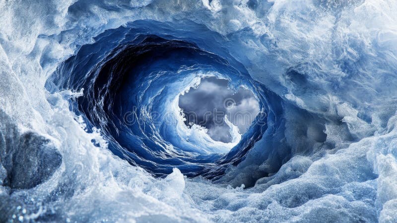 Frozen Ocean Wave in Ice Cave, Formation, Arctic, Climate Change ...