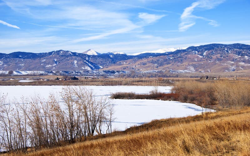 Frozen Over Reservoir Begins Stock Photos - Free & Royalty-Free Stock ...